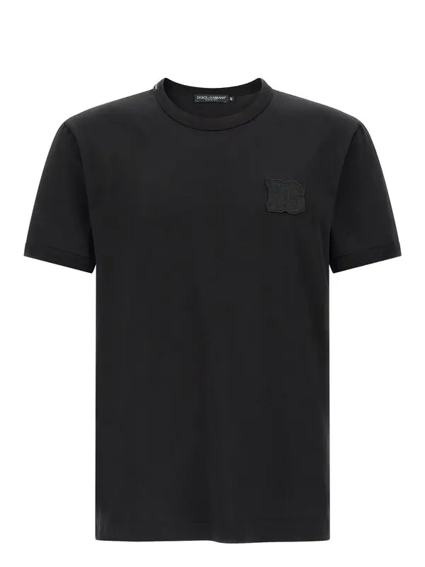 Dolce & Gabbana Dg' Patch T-shirt - Black