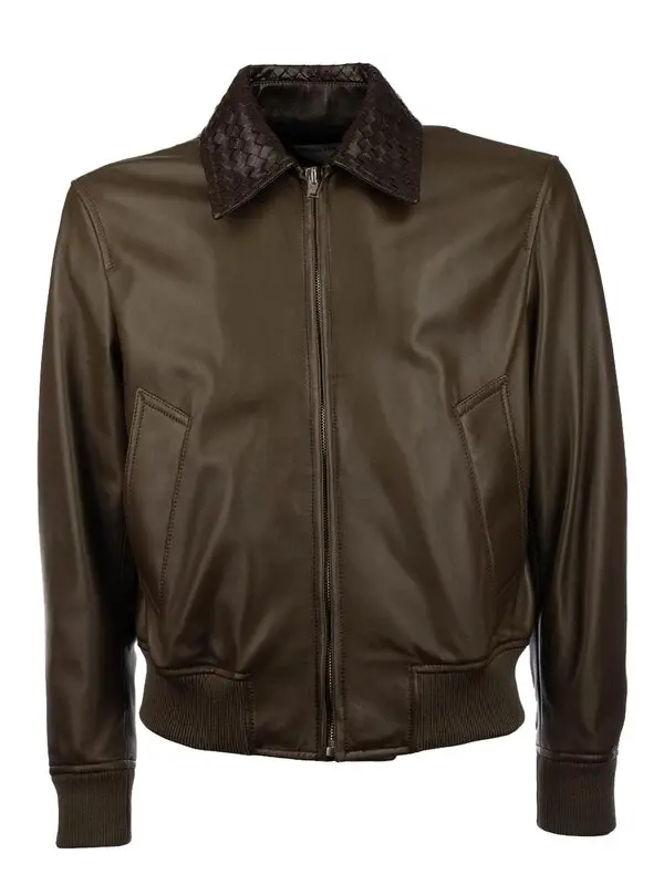 Bottega Veneta Leather Jacket - Multicolor