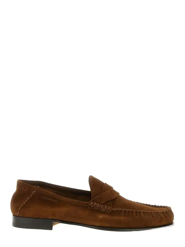 TOM FORD Ripley Suede Loafers - Brown