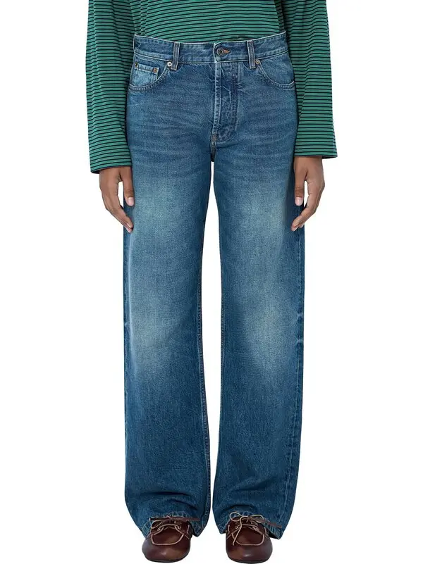 Miu Miu Wide-leg Denim Jeans - Blue
