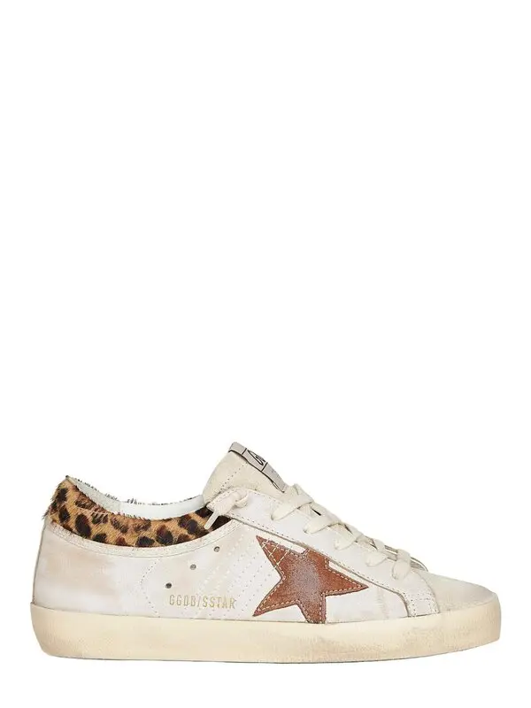 GOLDEN GOOSE White Super-star Sneakers - Multicolor