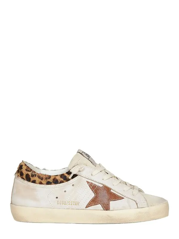 GOLDEN GOOSE Super-star Leather Sneakers - Multicolor
