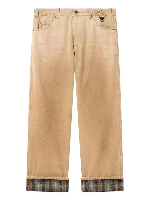 GOLDEN GOOSE Cotton Canvas Trousers - Cream