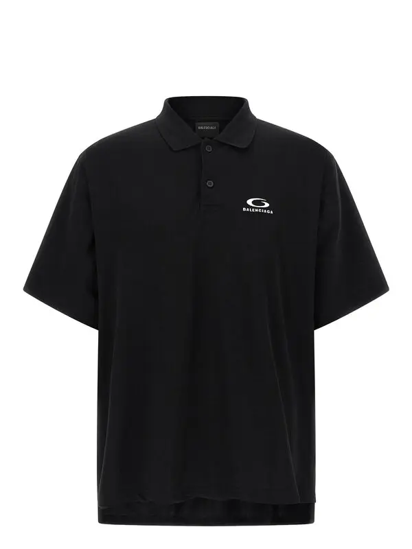 Balenciaga Laurel Classic' Polo Shirt - Black