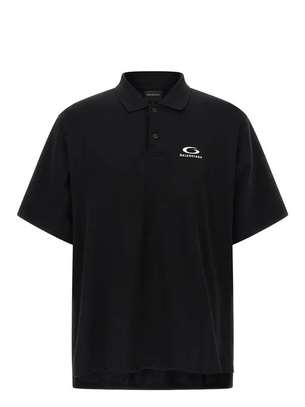 Balenciaga Laurel Classic' Polo Shirt - Black