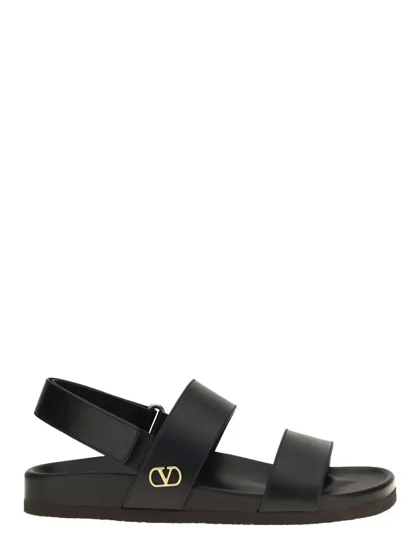 Valentino Garavani Studshield Sandals - Black