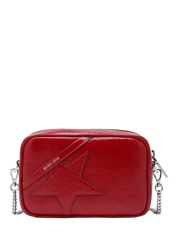 GOLDEN GOOSE Mini Star Bag In Patent Leather Ruby - Red