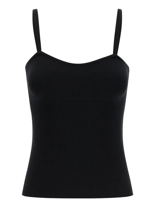 Max Mara Wool Blend Top - Black
