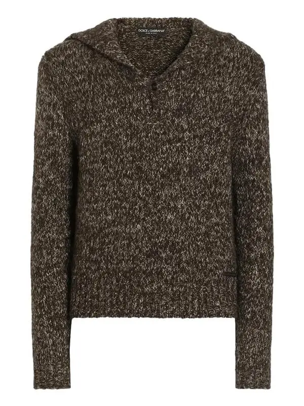 Dolce & Gabbana 3-gauge Heavy Knit Pullover Jumper - Brown