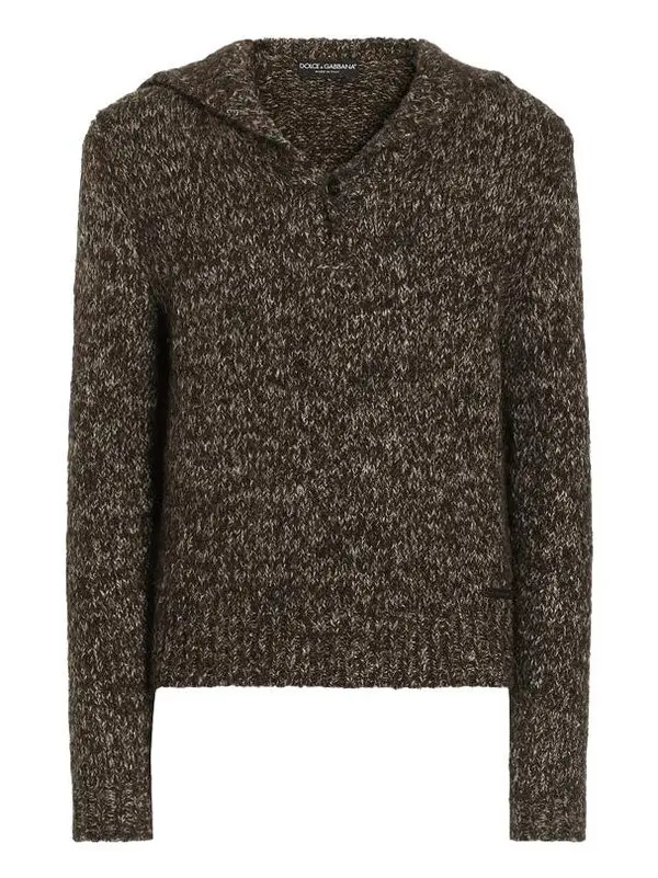 Dolce & Gabbana 3-gauge Heavy Knit Pullover Jumper - Brown
