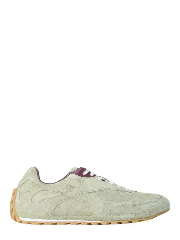 Bottega Veneta Orbit Flash Suede Sneakers - Green