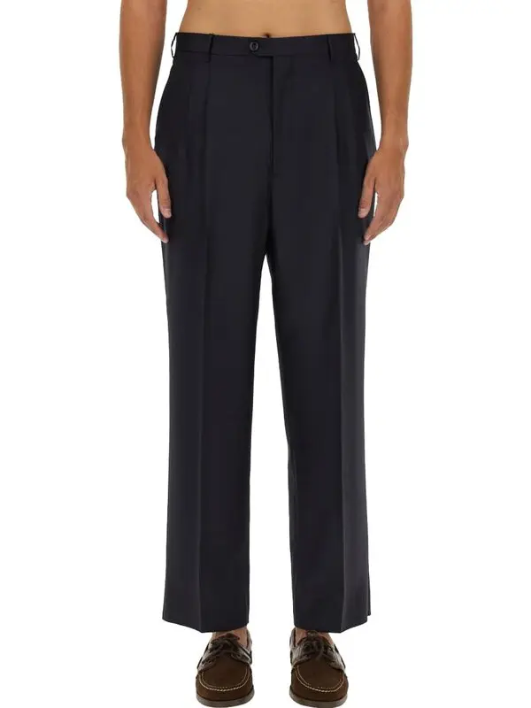 Etro Wool Pants - Blue