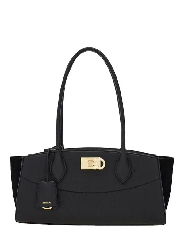 FERRAGAMO Studio Soft Tote Bag - Black