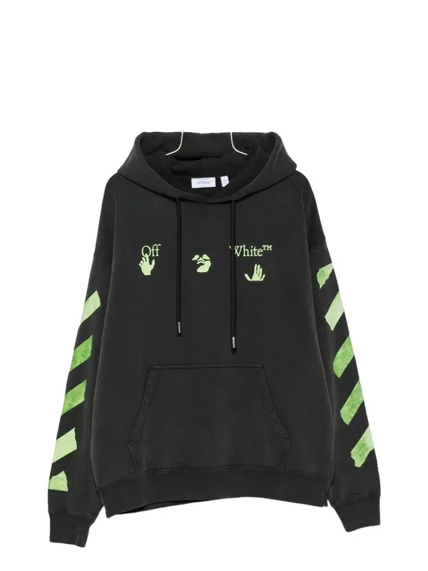 Off-White Bacco Arrow Skate Cotton Hoodie - Multicolor