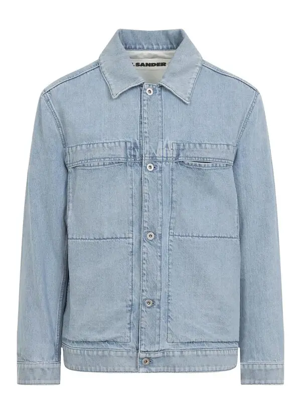 JIL SANDER Cotton Jacket - Blue