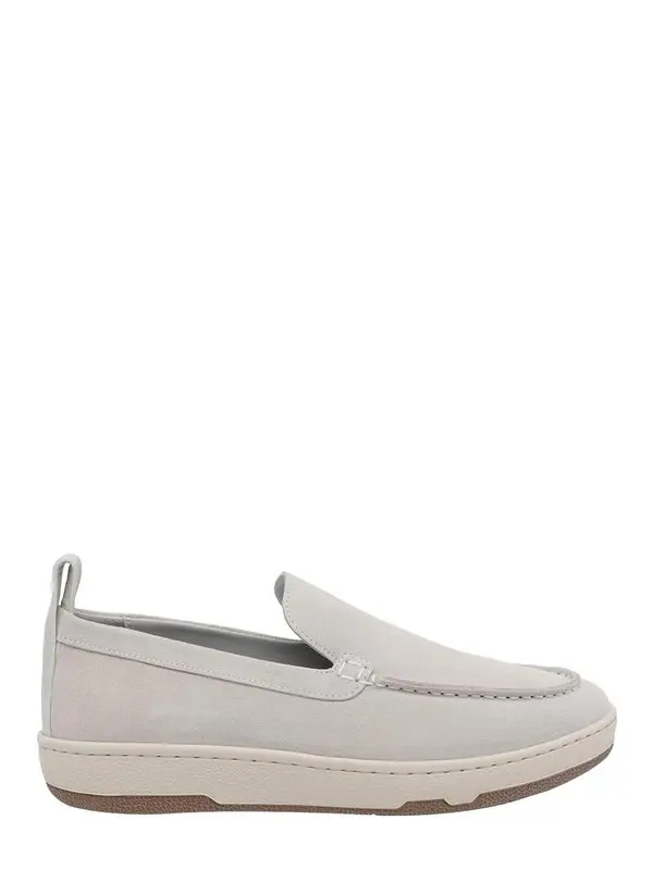 LANVIN Crusier Suede Slip On Loafers - Gray