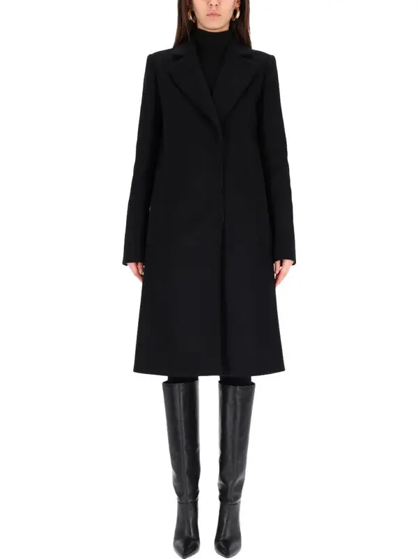 Sportmax Ala Virgin Wool Coat - Black