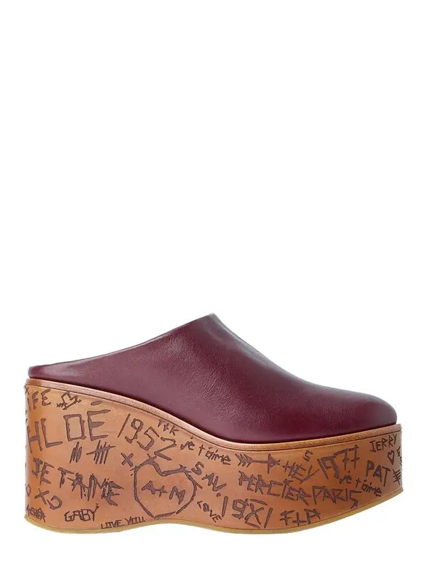 Chloé Maxime Wedge Mules - Multicolor
