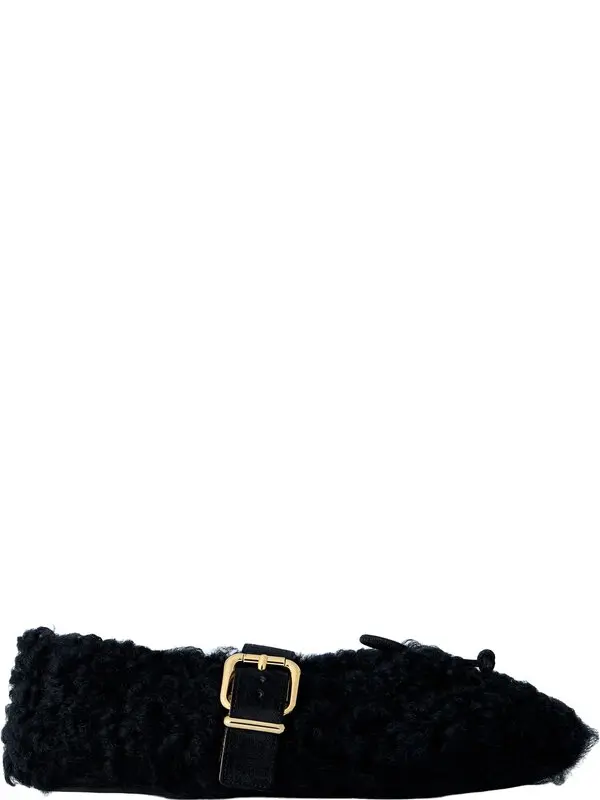 Marni Shearling Loafers - Black