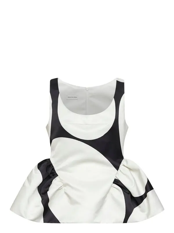 Dries Van Noten Printed Duchess Top - Multicolor