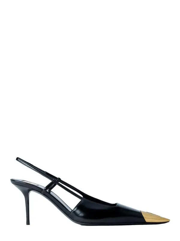 Saint Laurent Jeanne Slingback Pumps - Black