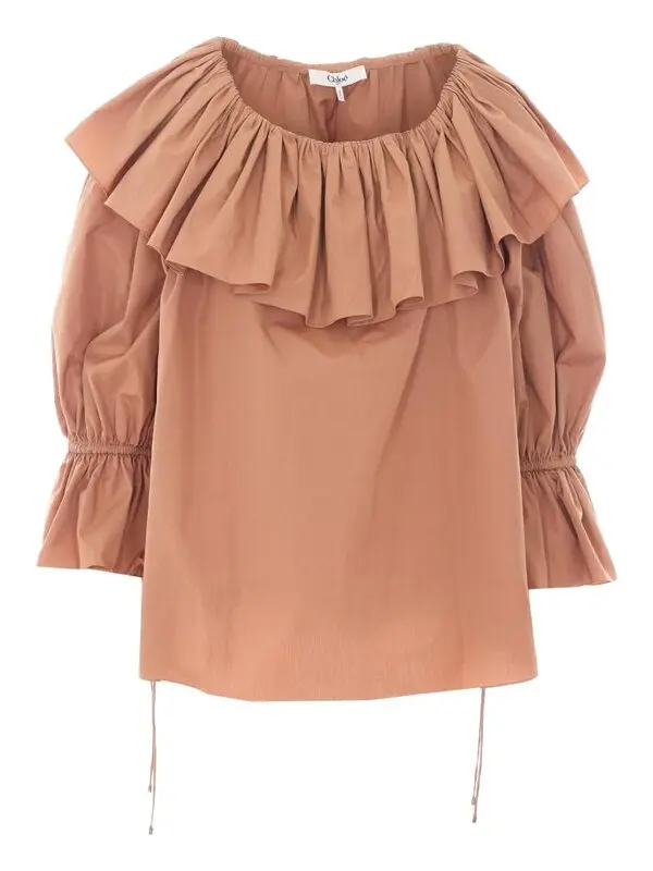Chloé Cotton Top - Pink