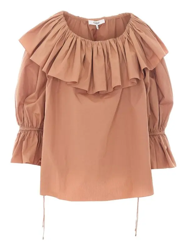Chloé Cotton Top - Pink