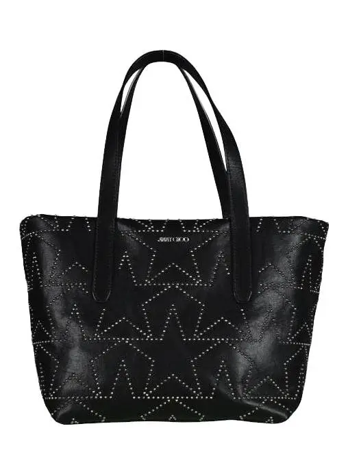JIMMY CHOO Leather Tote Bag - Black
