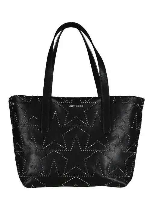 JIMMY CHOO Leather Tote Bag - Black
