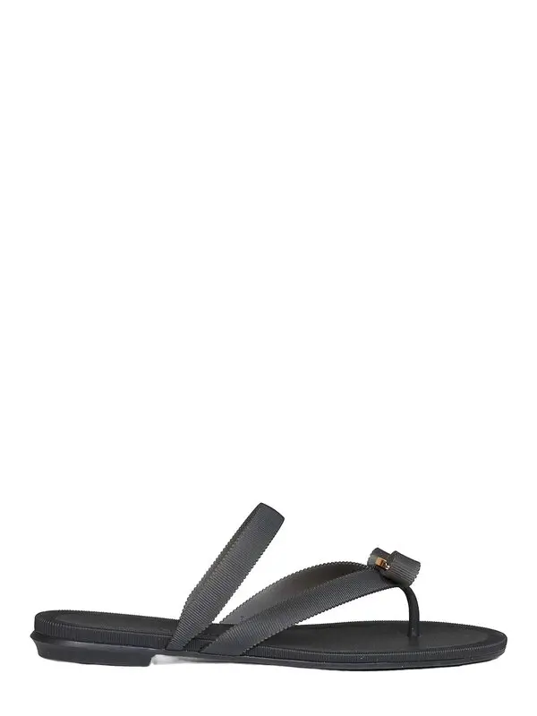 FERRAGAMO Rubber Vara Bow Thong Sandals - Multicolor