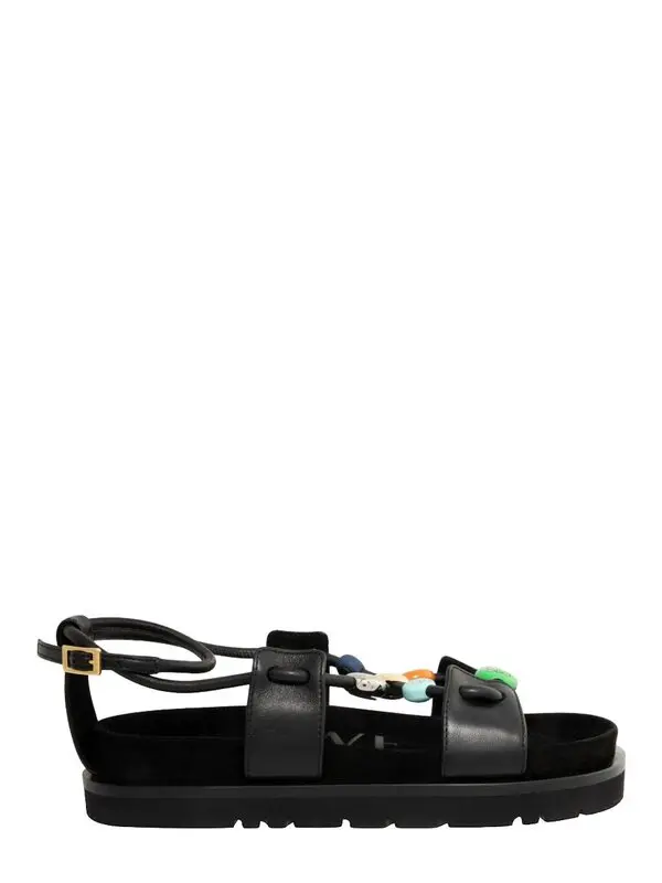 Loewe Pebble Fussbett Leather Sandals - Multicolor