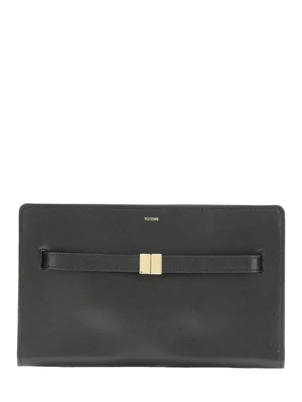 TOTEME Belted Leather Crossbody Bag - Black