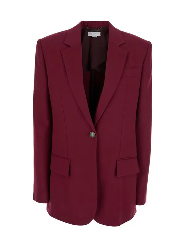 Stella McCartney Single-breasted Cotton Blend Jacket - Multicolor