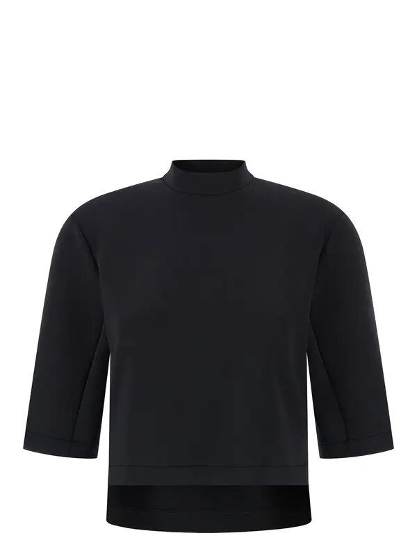 Moncler X Edward Enninful Scuba-effect Top - Black
