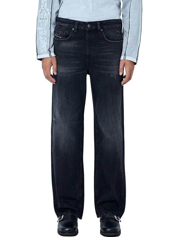 DIESEL® 2001 D-macro Straight-leg Jeans - Black