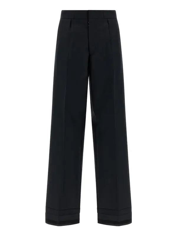 MAISON MARGIELA Herringbone Trousers - Black