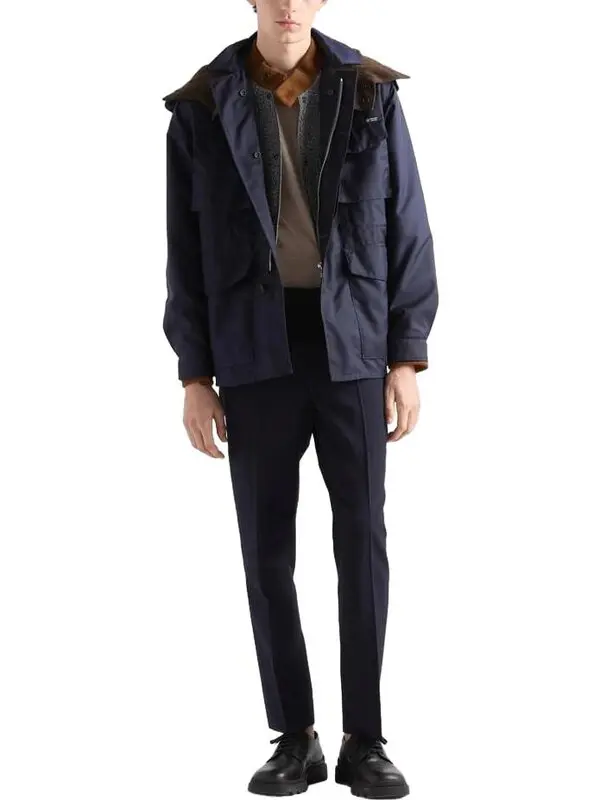 Prada Hooded Jacket - Blue