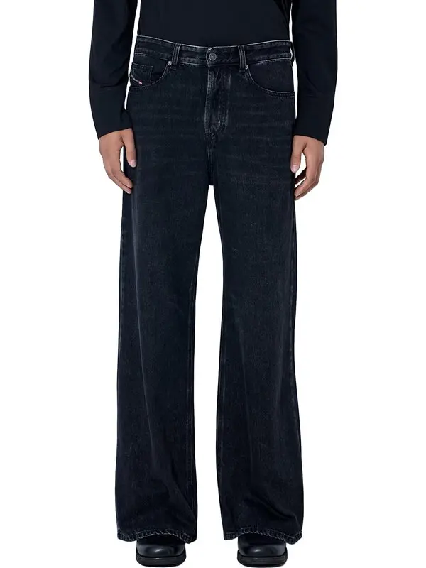 DIESEL® D-rise Wide-leg Jeans - Black