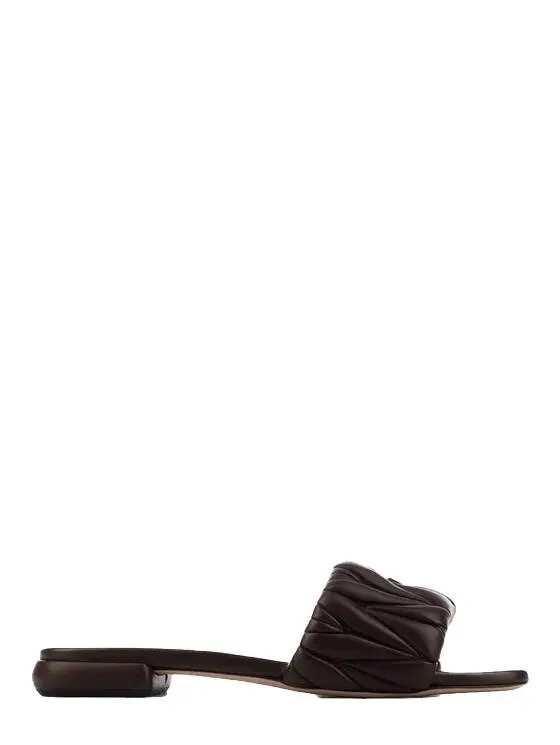 Miu Miu Quilted Slides - Multicolor