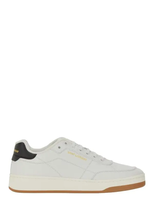 Saint Laurent Sl/61 Leather Sneakers - White