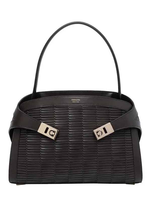 FERRAGAMO Small Hug Handbag - Brown