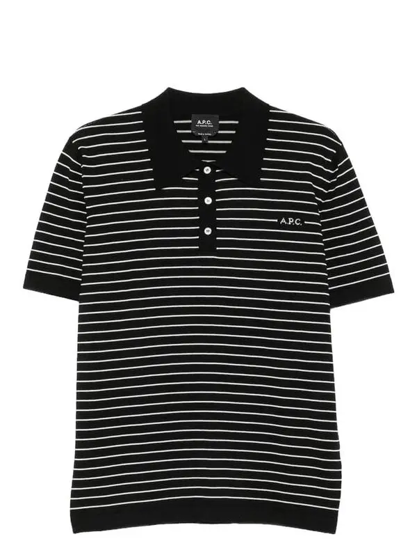 A.p.c. Polo Shirts - Black