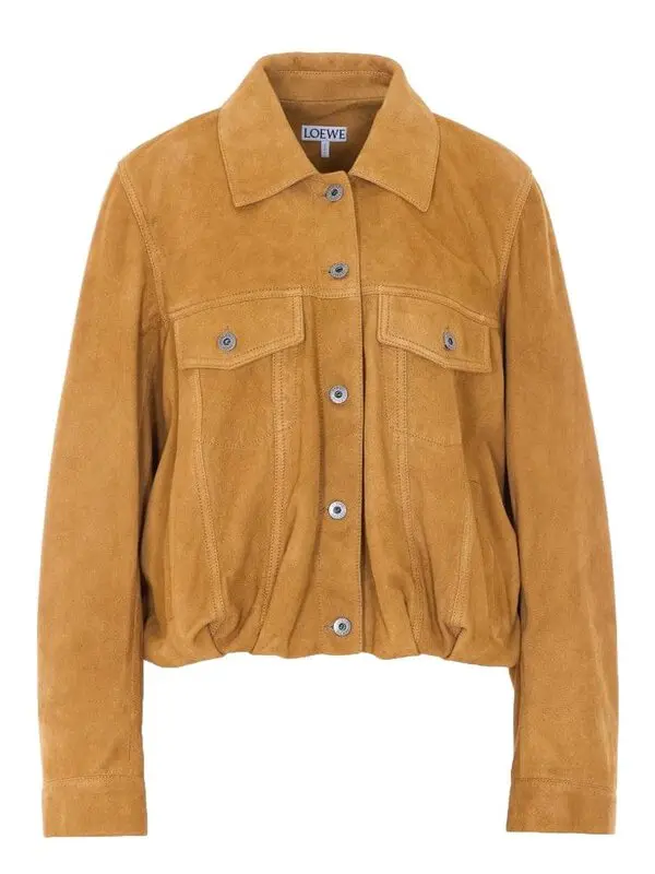 Loewe Suede Goatskin Jacket - Cream