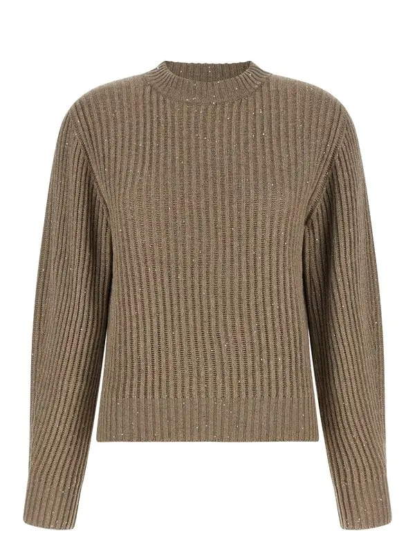 Brunello Cucinelli Sparkling Sweater - Cream