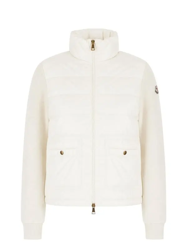 Moncler Zip Up Stand Collar Sweatshirt - Multicolor
