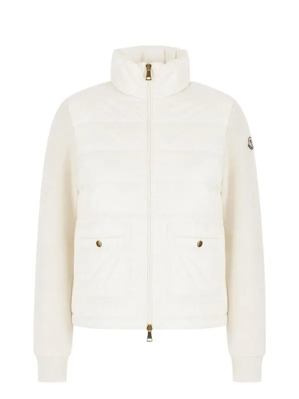 Moncler Zip Up Stand Collar Sweatshirt - Multicolor