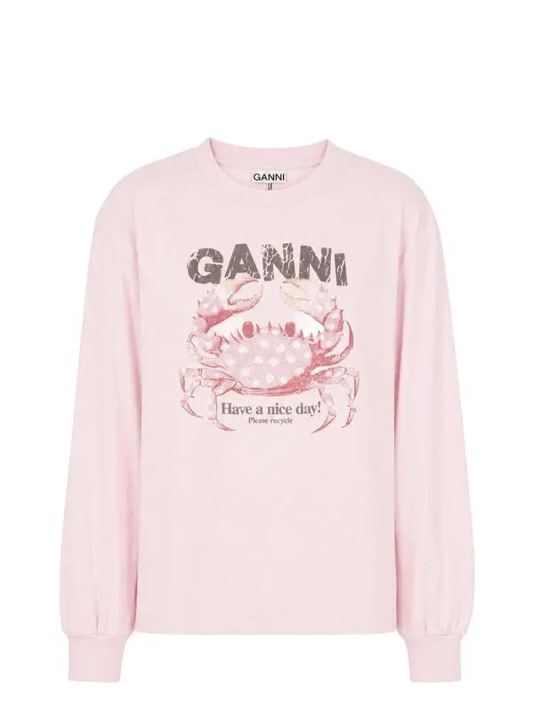 GANNI Graphic Sweatshirt - Multicolor