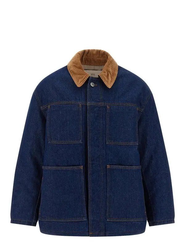 AMI Paris Worker' Jacket - Blue
