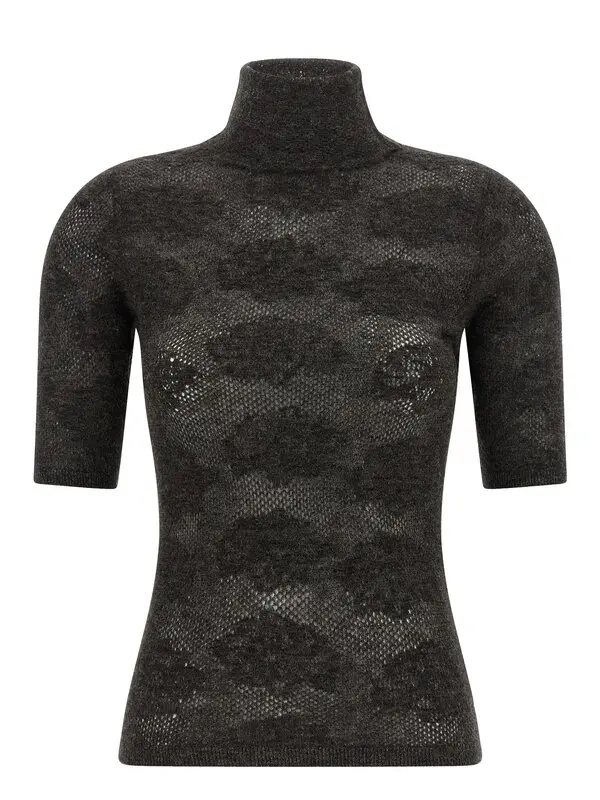 Brunello Cucinelli Openwork Sweater - Brown