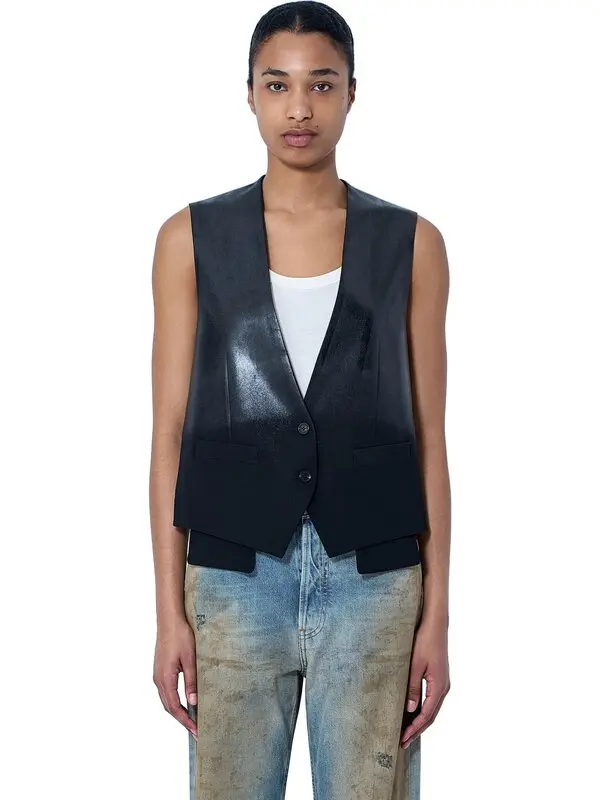 Acne Studios Tailored Sleeveless Waistcoat - Black